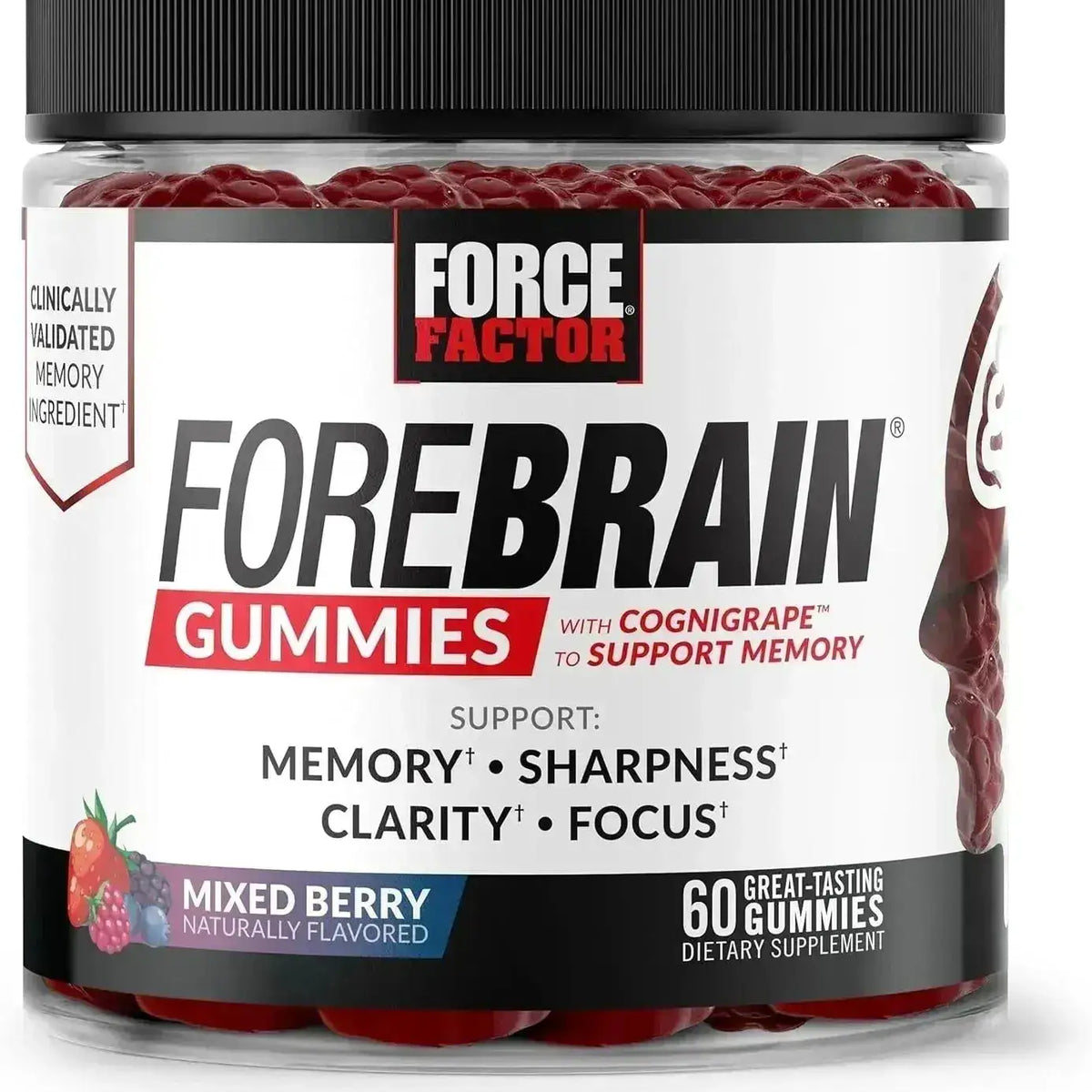 Force Factor Forebrain Gummies Nootropic Brain Support 60 Gomitas – The Red Vitamin MX