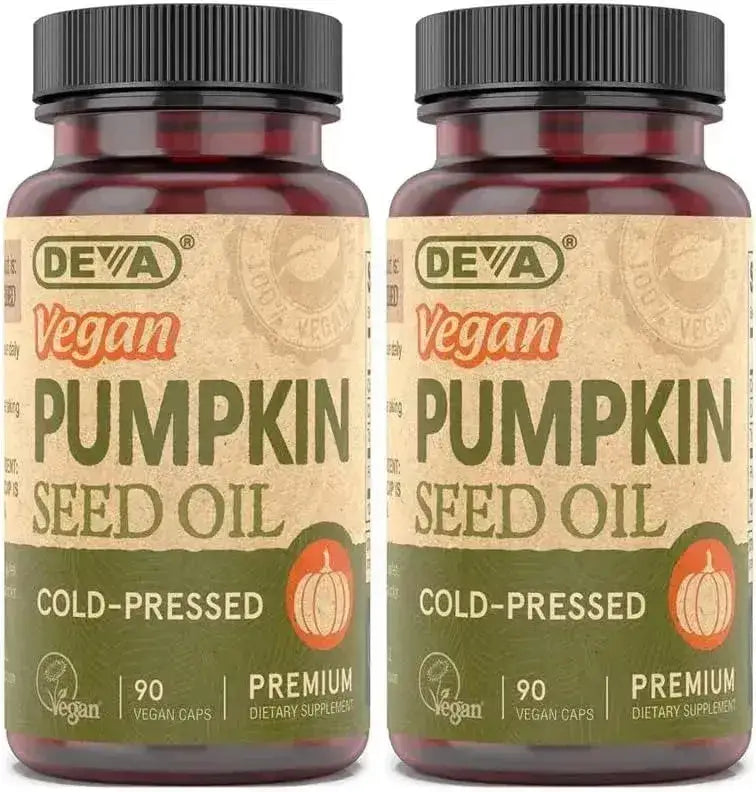 DEVA Nutrition Vegan Pumpkin Seed Oil 500Mg. 90 Capsulas 2 Pack – The Red Vitamin MX
