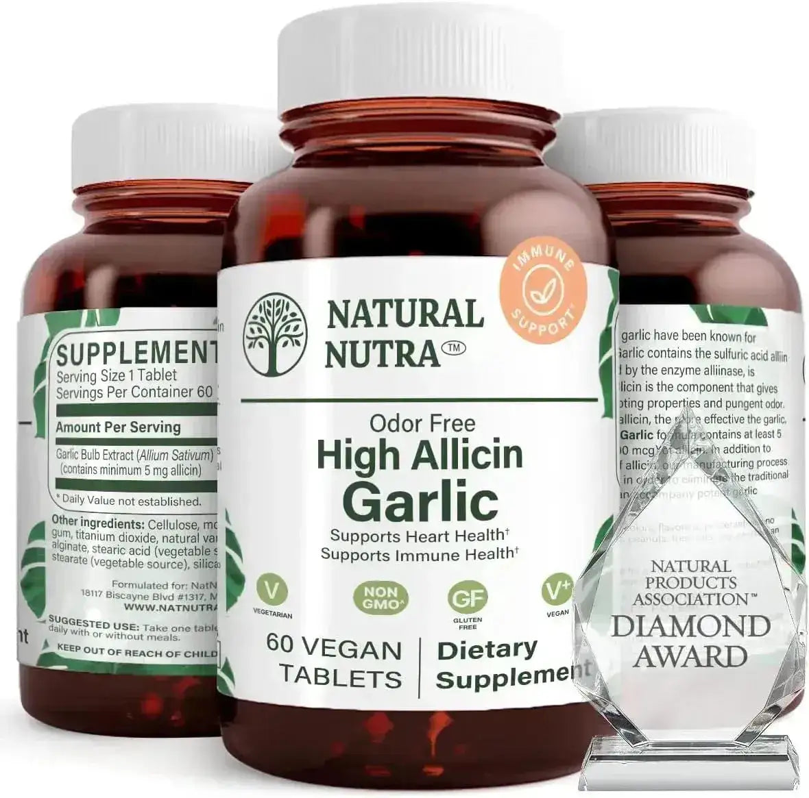 Natural Nutra High Allicin Garlic 60 Tabletas – The Red Vitamin MX