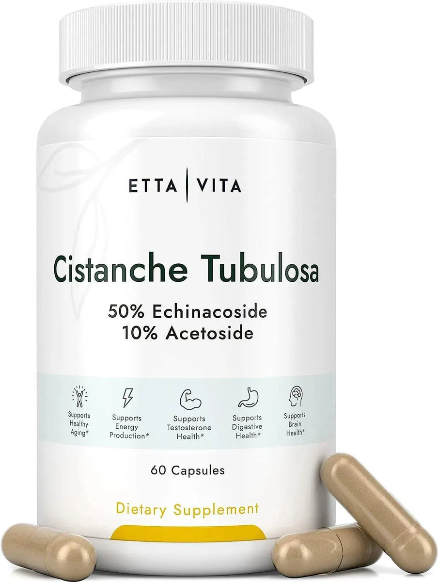 Etta Vita Potent Cistanche Tubulosa 500Mg. 60 Capsulas – The Red Vitamin MX