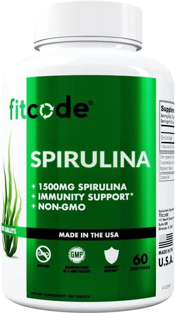 fitcode Spirulina Tablet 1500Mg. 60 Tabletas – The Red Vitamin MX