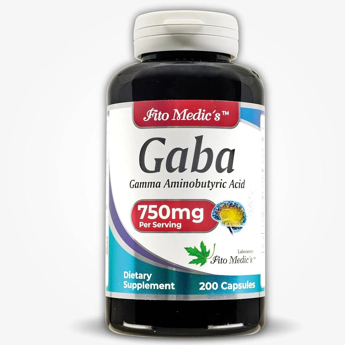 FITO MEDIC'S Lab- GABA 750Mg. 200 Capsulas – The Red Vitamin MX
