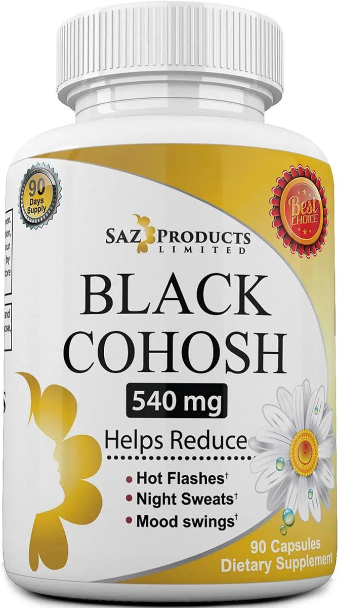 Saz Products Limited Whole Root Black Cohosh 540Mg. 90 Capsulas – The Red Vitamin MX