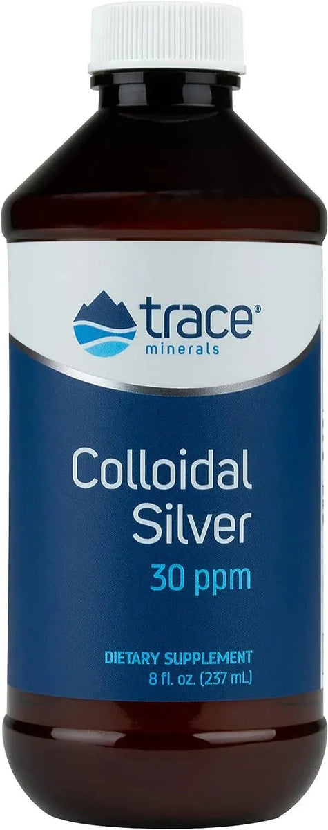 Trace Minerals Colloidal Silver Liquid 30 PPM 237Ml. – The Red Vitamin MX