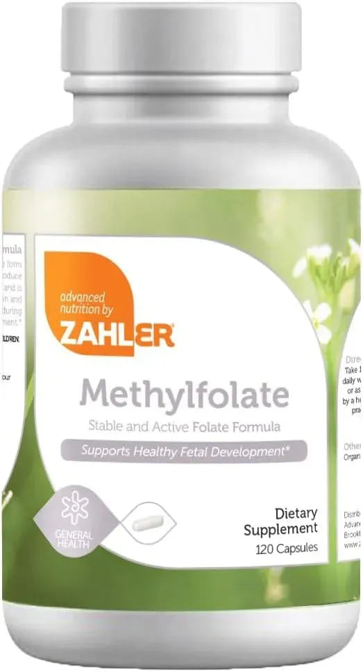Zahler Methyl Folate 1000mcg 120 Capsulas – The Red Vitamin MX