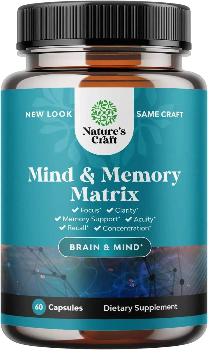 Natures Craft Mind & Memory Matrix 60 Capsulas – The Red Vitamin MX