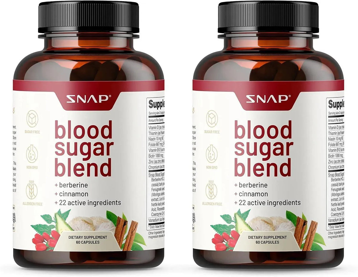 Snap Supplements Blood Sugar Blend 60 Capsulas 2 Pack – The Red Vitamin MX