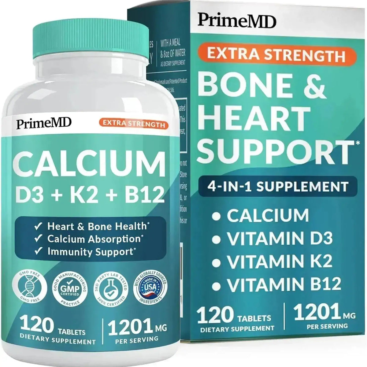 PrimeMD 4-in-1 Calcium Extra Strength 1200Mg. 120 Capsulas – The Red ...