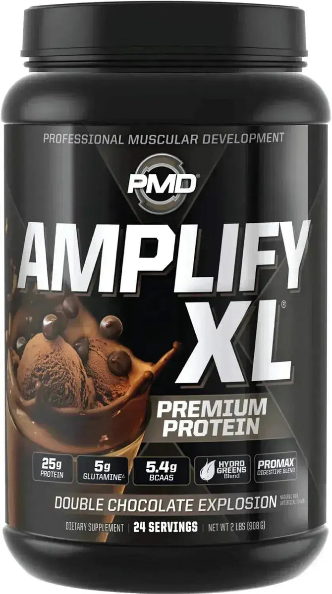 PMD Sports Amplify XL Premium Whey Protein Double Chocolate Explosion ...