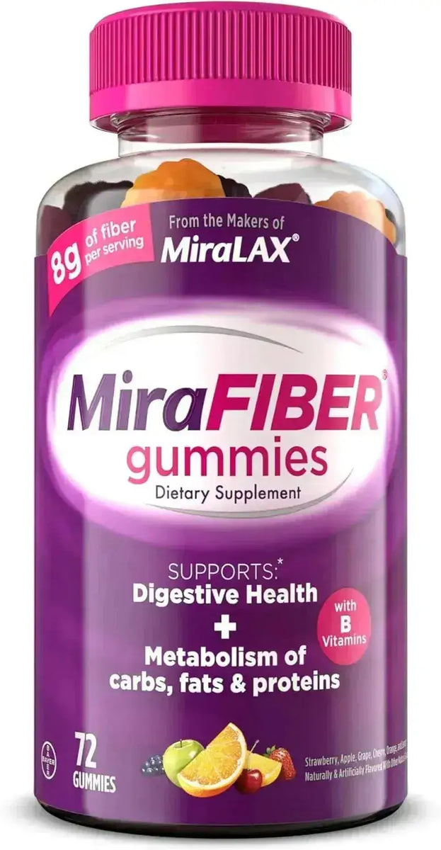 MiraLAX MiraFIBER Gummies 72 Gomitas – The Red Vitamin MX