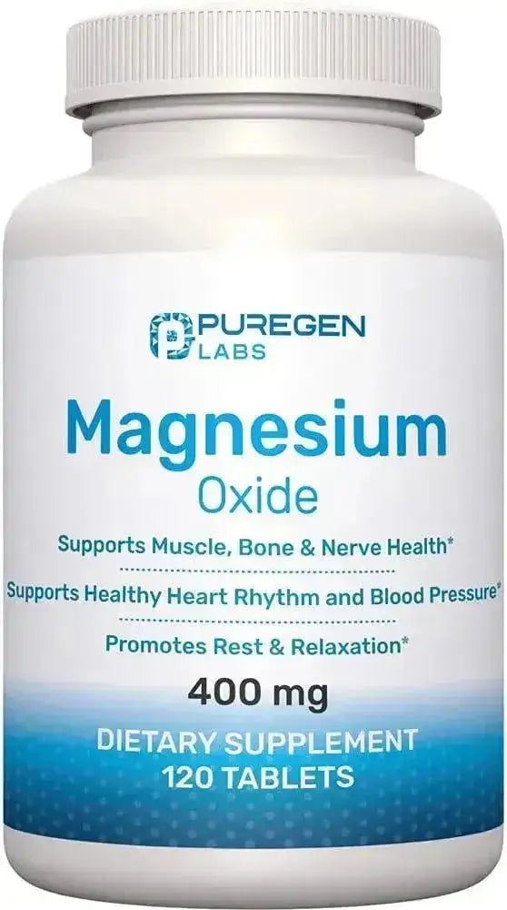 P Puregen Labs Magnesium 400Mg. 120 Tabletas – The Red Vitamin MX