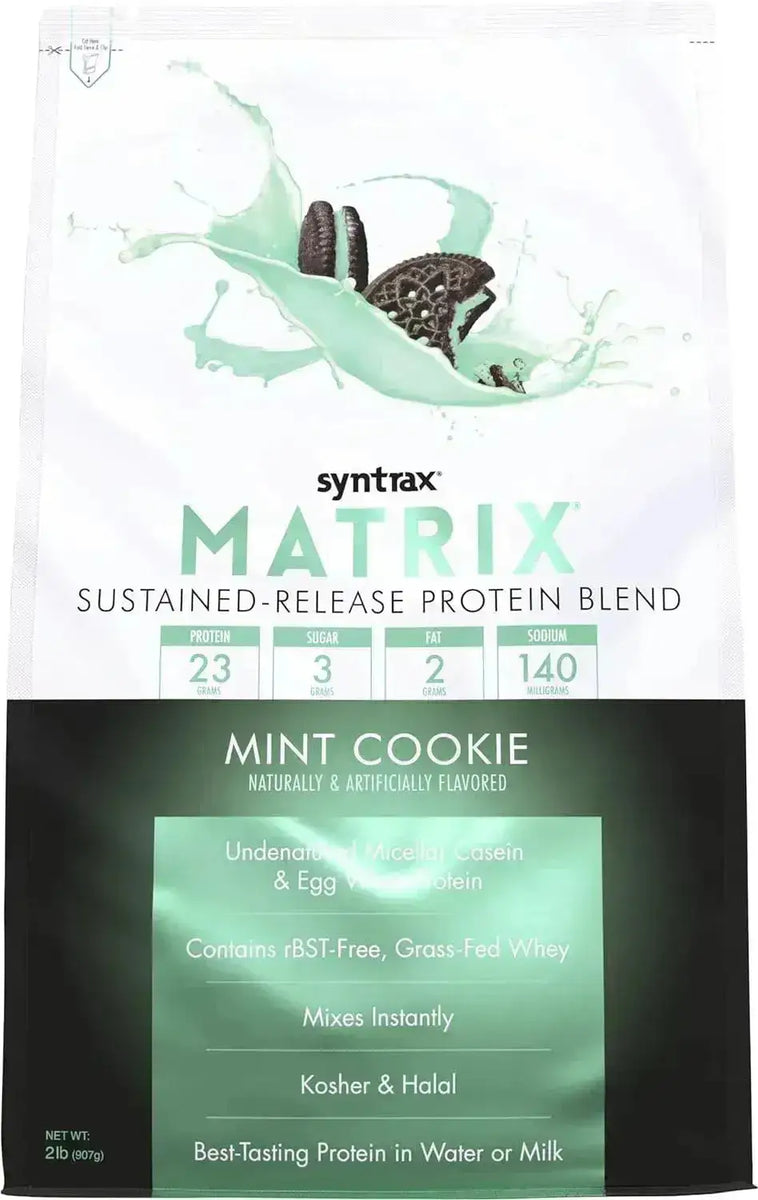Syntrax Nutrition Matrix Protein Powder Mint Cookie 907Gr. – The Red ...