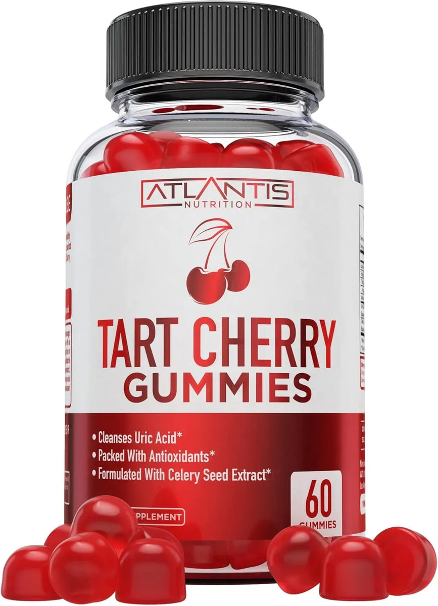 Atlantis Nutrition Tart Cherry Gummies with Celery Seed Extract 60 Gom ...