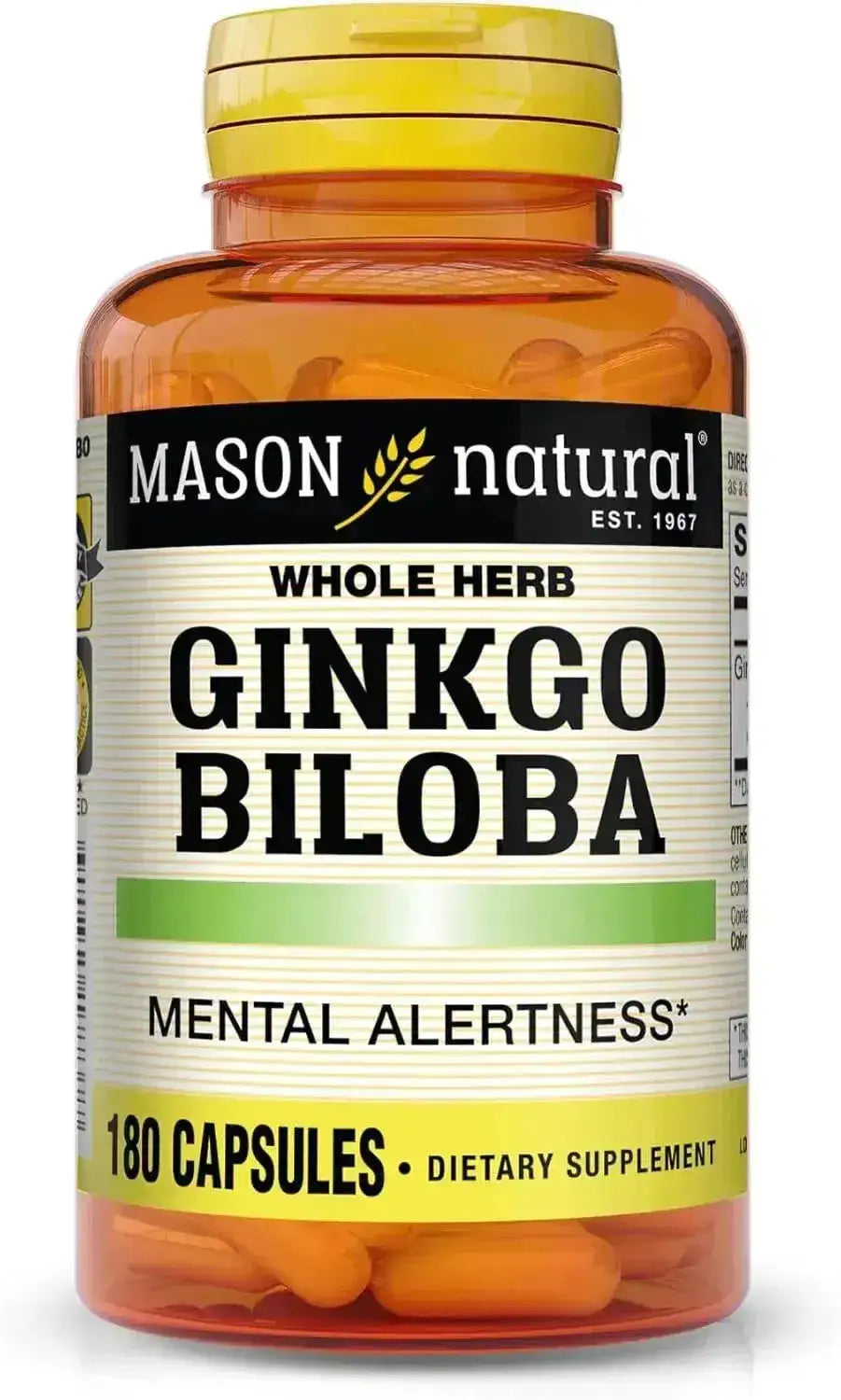 MASON NATURAL Ginkgo Biloba 180 Capsulas – The Red Vitamin MX