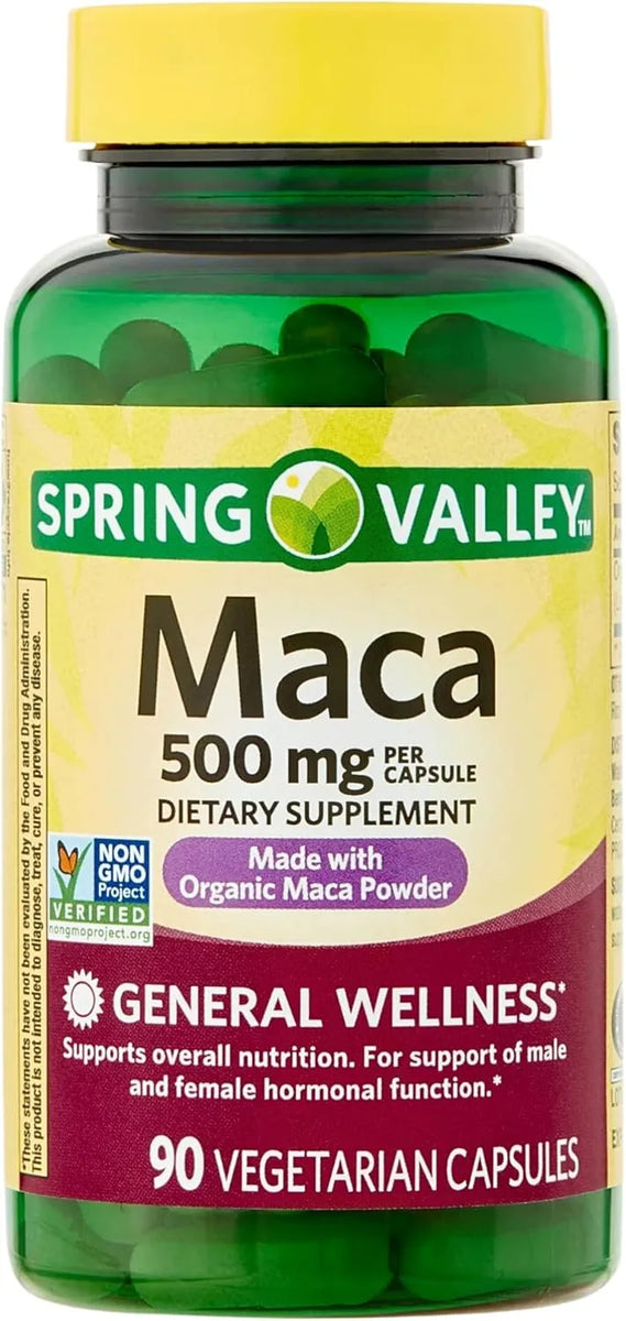 Spring Valley Maca Root 500Mg. 90 Capsulas – The Red Vitamin MX