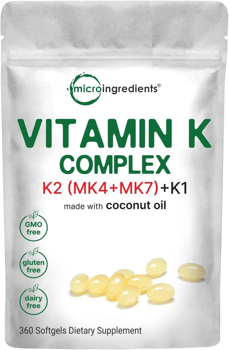 Micro Ingredients Super Vitamin K Complex 360 Capsulas Blandas – The ...