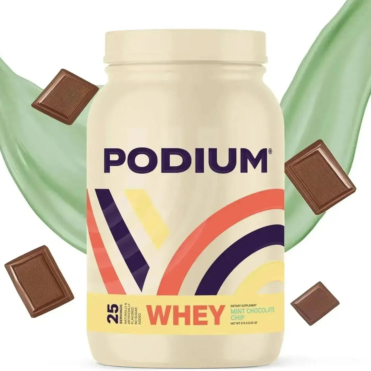 Podium Nutrition Whey Protein Powder 25 Servicios Mint Chocolate Chip ...