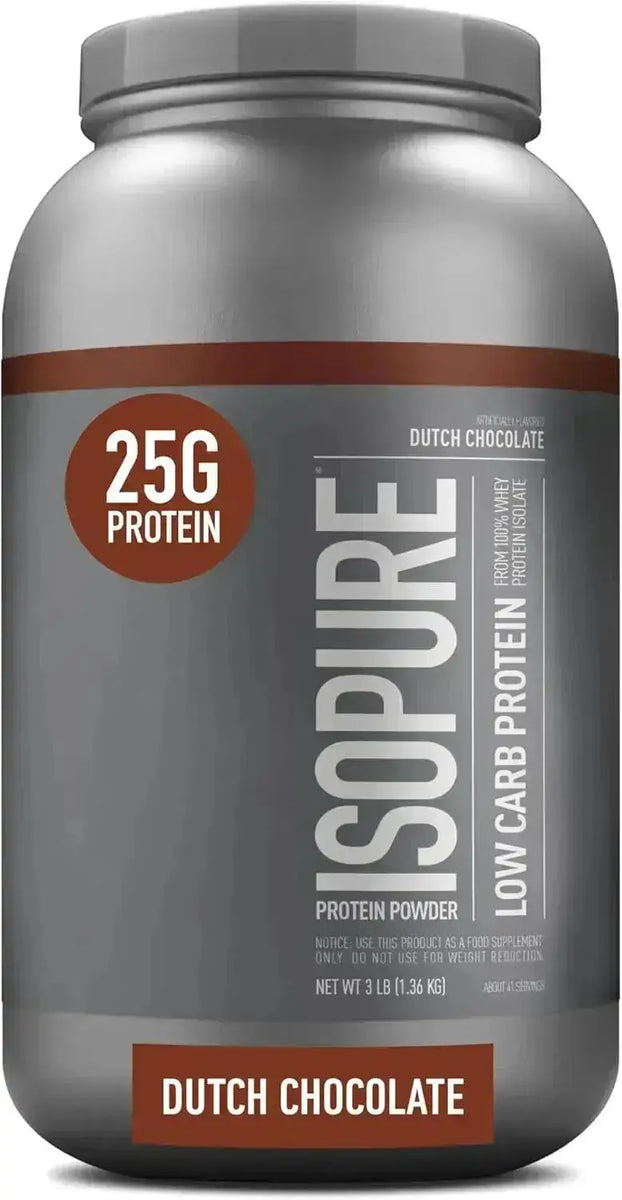Isopure Protein Powder 41 Servicios Dutch Chocolate 1.36 Kg. – The Red ...