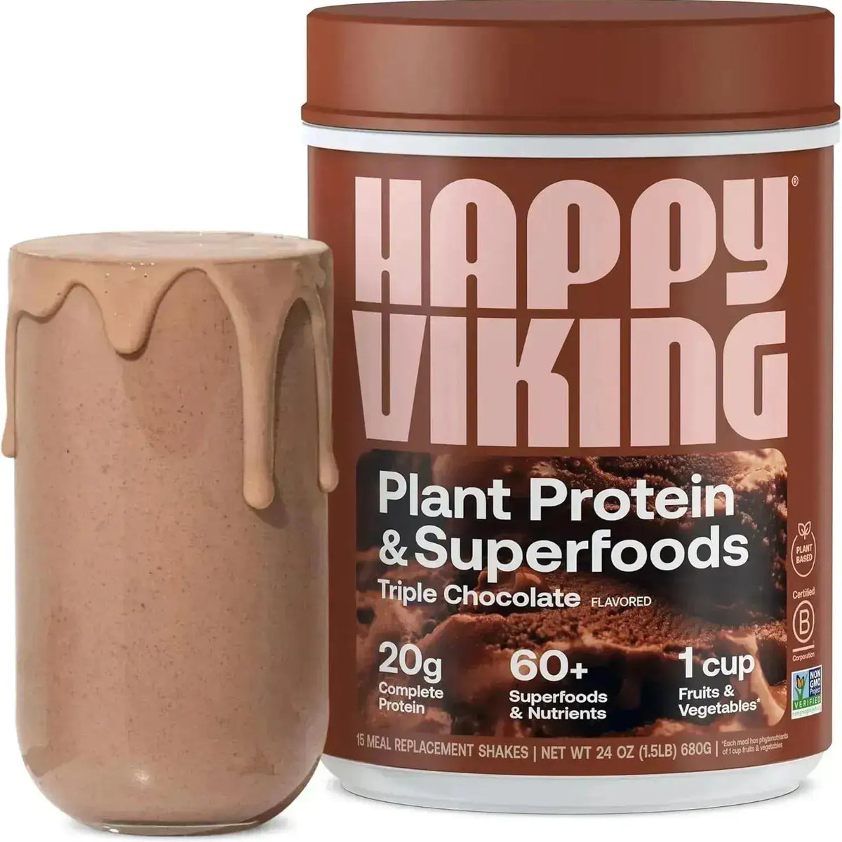 Happy Viking Triple Chocolate Protein + Superfoods Powder 680Gr. – The ...