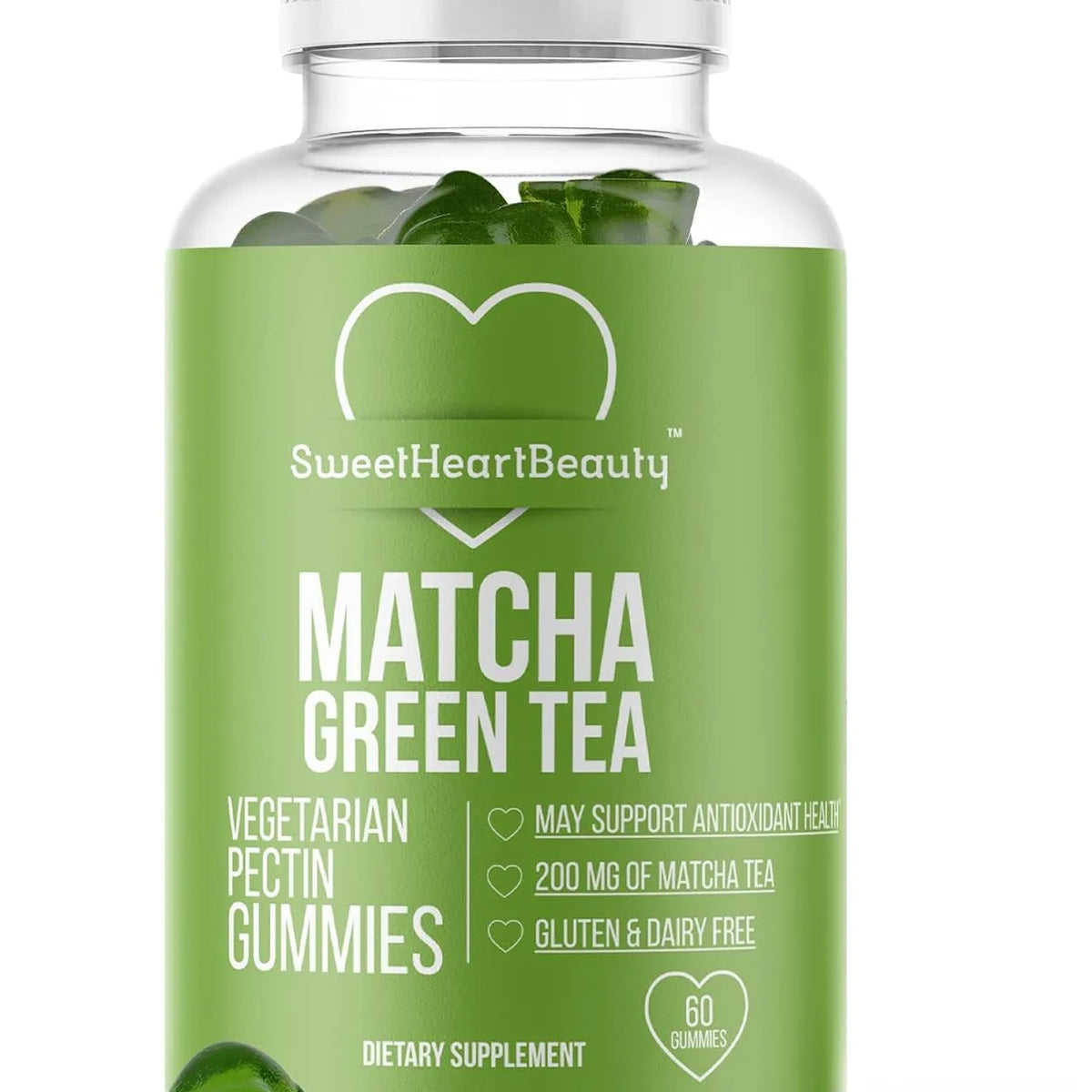 SweetHeartBeauty Matcha Green Tea Extract Gummy 60 Gomitas – The Red ...