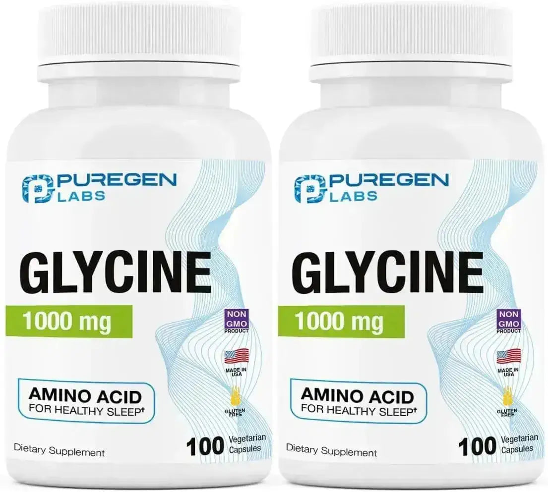 P Puregen Labs Glycine 1000Mg. 100 Capsulas 2 Pack – The Red Vitamin MX