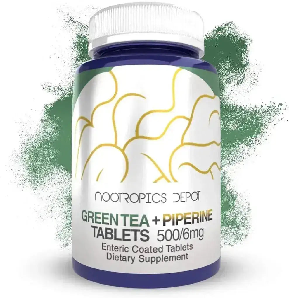 Nootropics Depot Green Tea Extract 500Mg. 180 Tabletas – The Red Vitamin MX