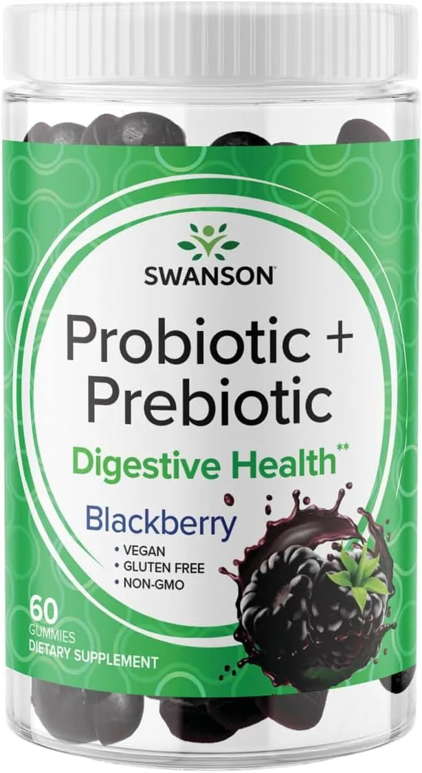 Swanson Probiotic + Prebiotic Gummies 60 Gomitas – The Red Vitamin MX