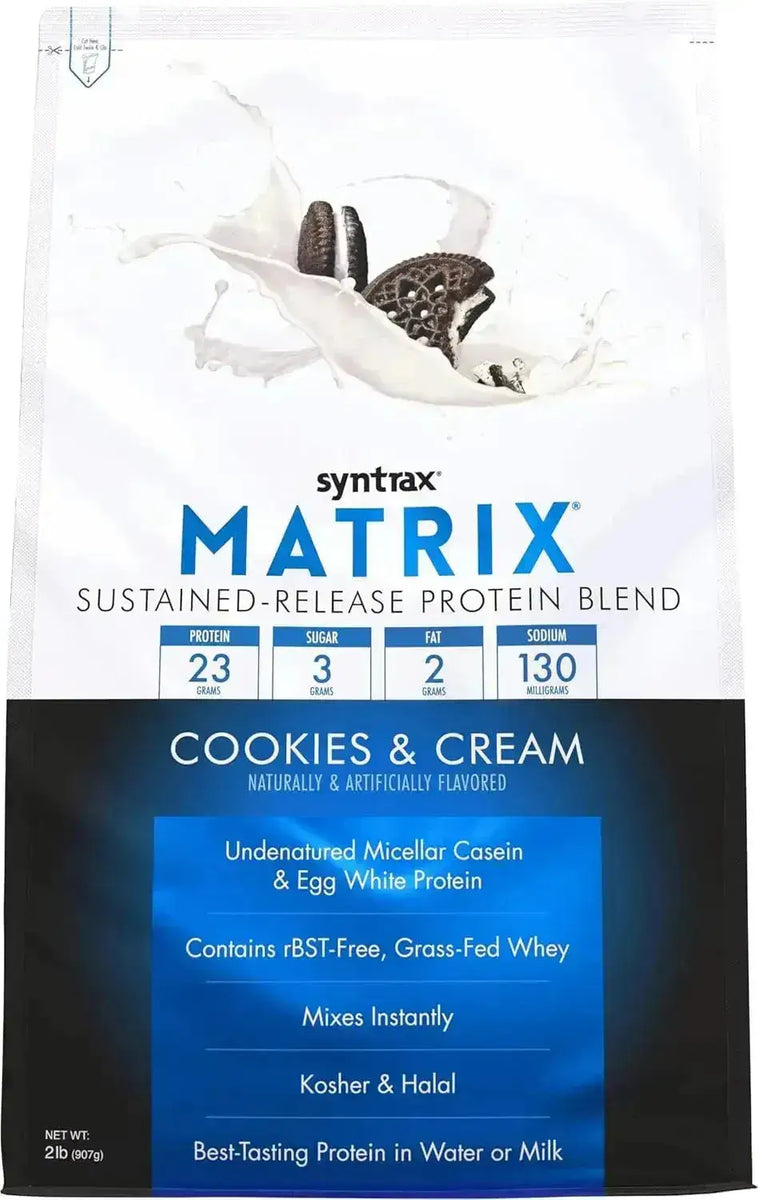 Syntrax Nutrition Matrix Protein Powder Cookies & Cream 907Gr. – The ...