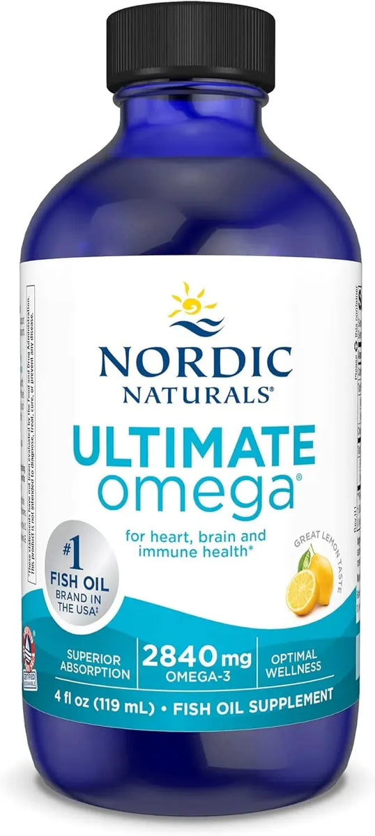 Nordic Naturals Ultimate Omega Liquid Lemon Flavor 119Ml. – The Red ...