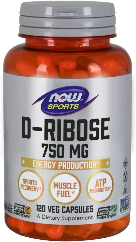 NOW Sports Nutrition D-Ribose 750Mg. 120 Capsulas – The Red Vitamin MX
