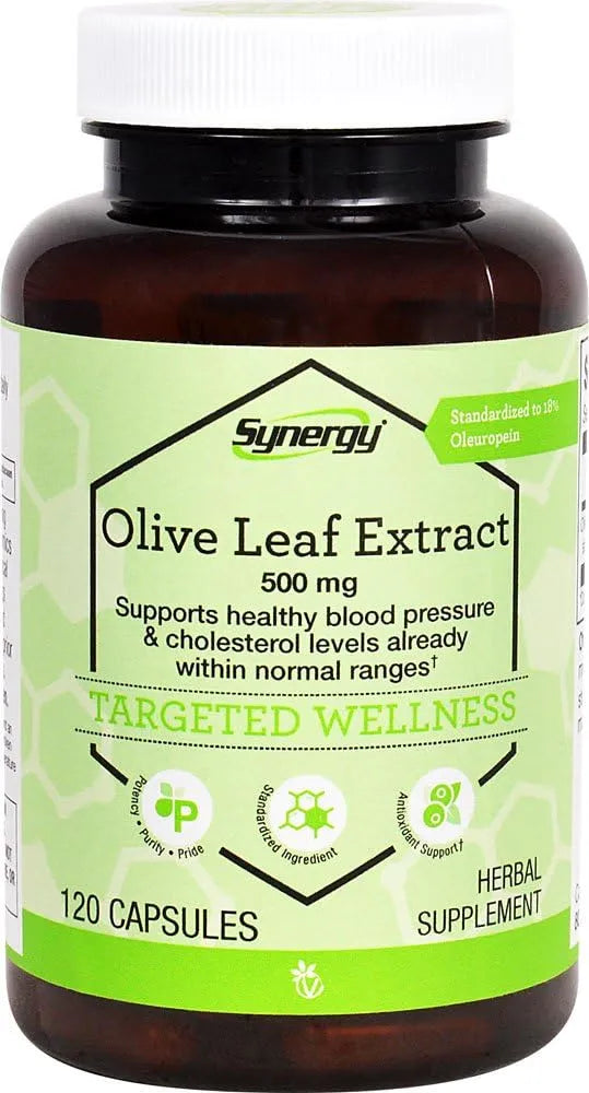 Synergy Olive Leaf Extract 500Mg. 120 Capsulas – The Red Vitamin MX