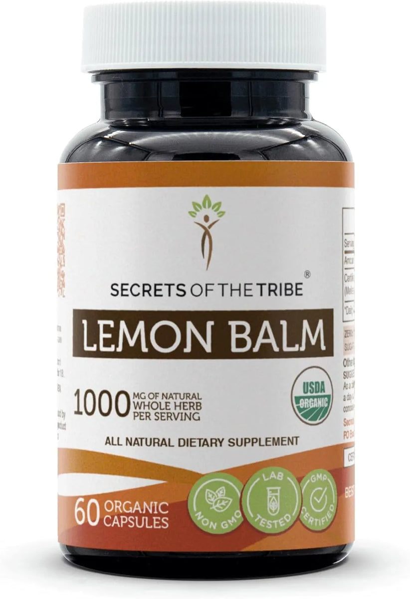 Secrets of the Tribe Lemon Balm 1000Mg. 60 Capsulas – The Red Vitamin MX