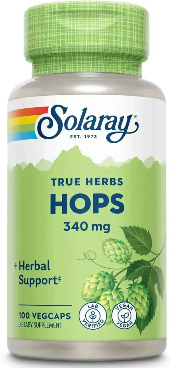 Solaray Hops 340Mg. 100 Capsulas – The Red Vitamin MX