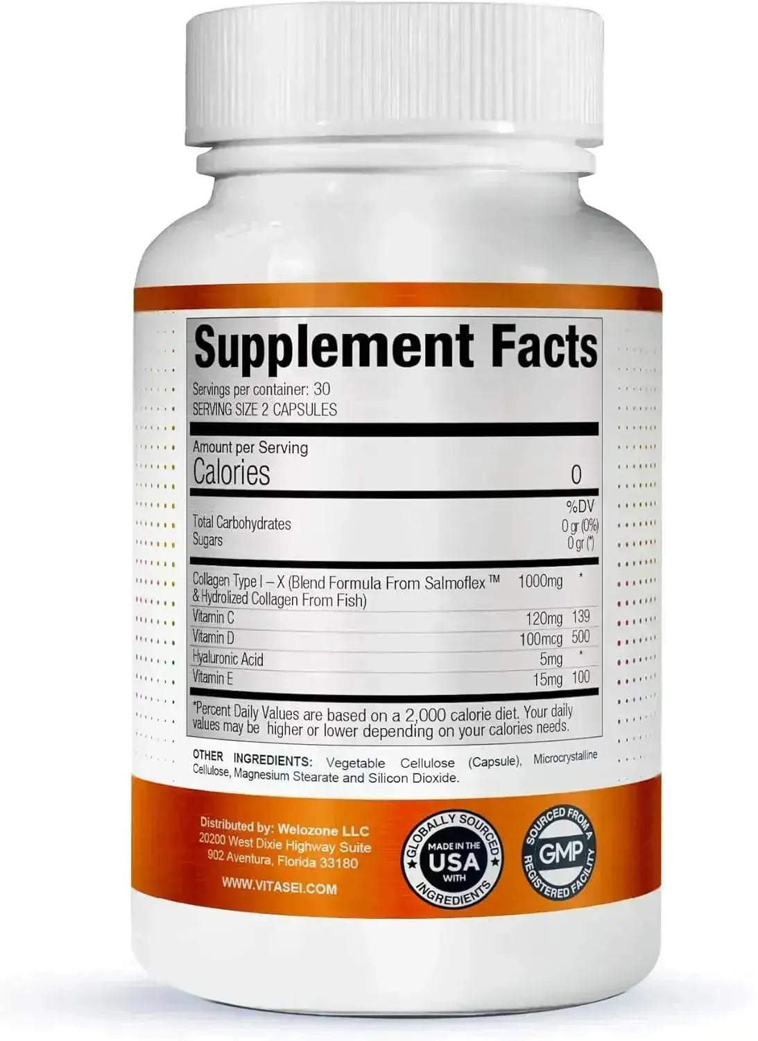 Salmoflex Marine Collagen Peptides 60 Capsulas – The Red Vitamin MX