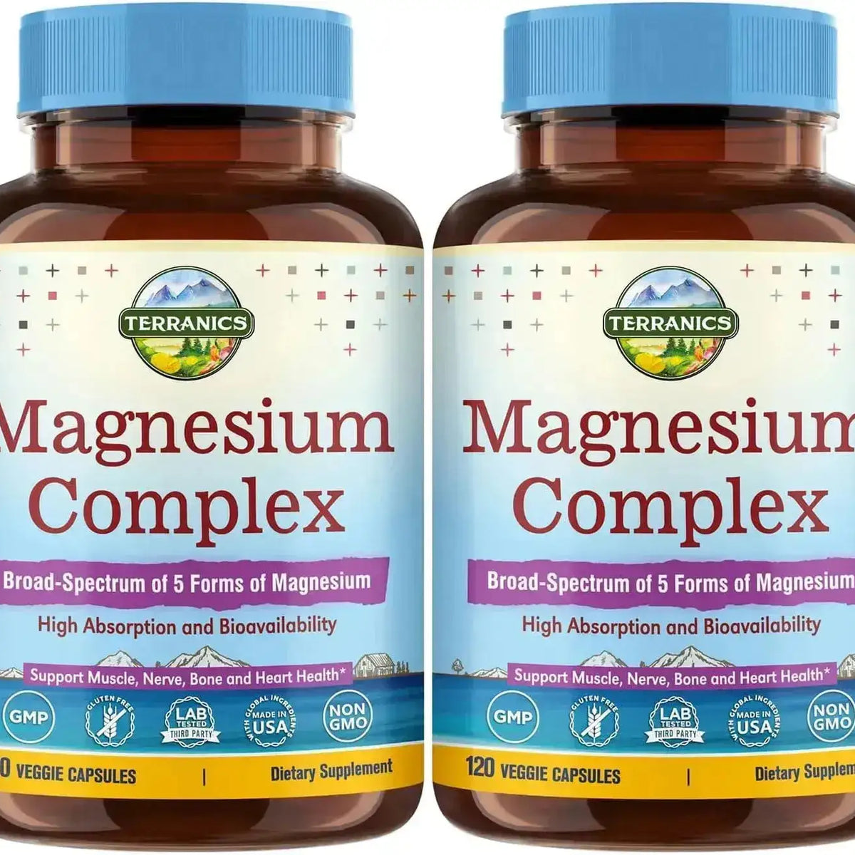 Terranics 5-in-1 Magnesium Complex 120 Capsulas 2 Pack – The Red Vitamin MX