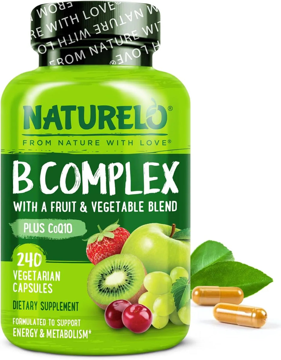 NATURELO Vitamin B Complex 240 Capsulas – The Red Vitamin MX