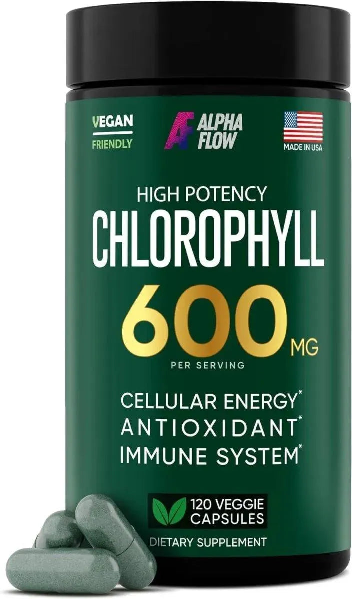 Alpha Flow Chlorophyll 600Mg. 120 Capsulas – The Red Vitamin MX