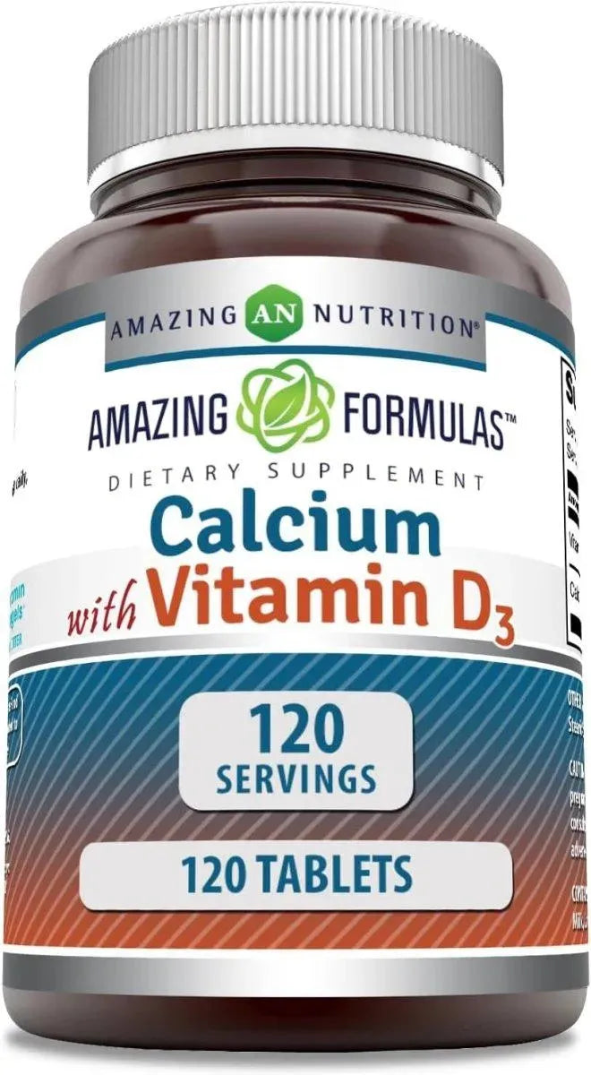 Amazing Formulas Calcium with Vitamin D3 120 Tabletas – The Red Vitamin MX