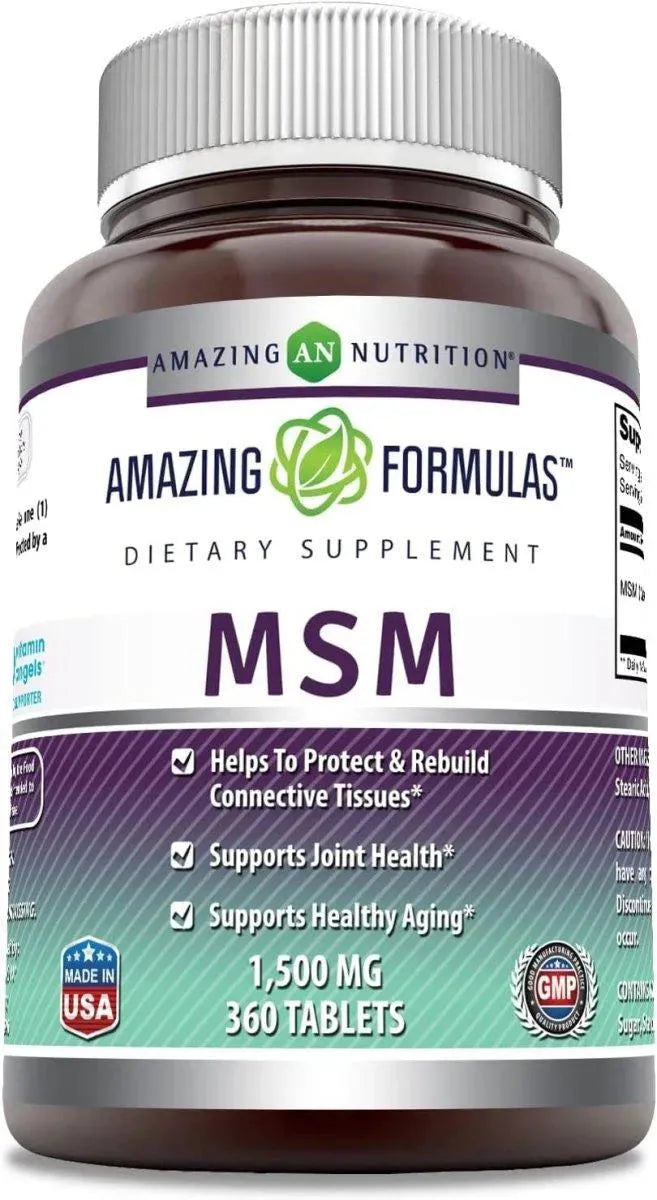 Amazing Formulas MSM 1500Mg. 360 Tabletas – The Red Vitamin MX