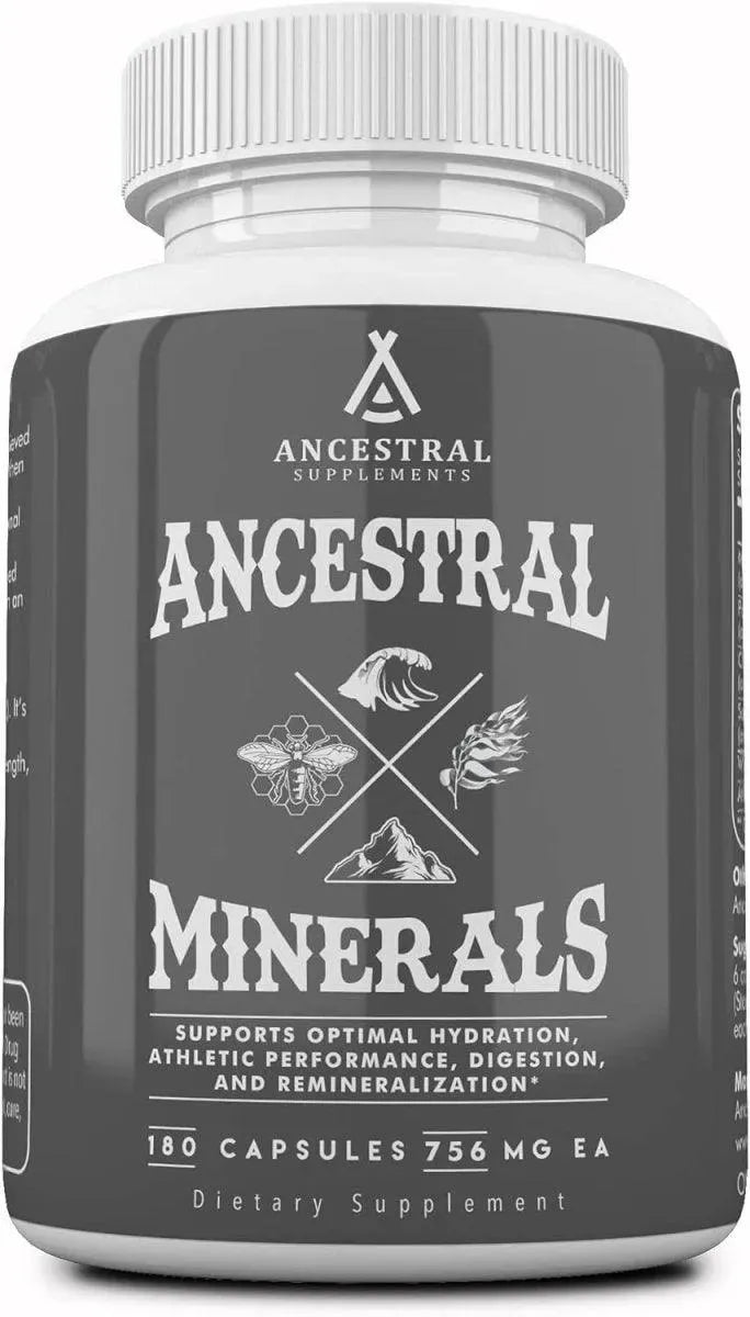 Ancestral Supplements Minerals & Electrolytes 180 Capsulas – The Red ...