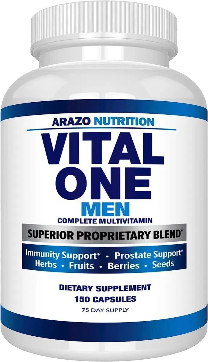 Arazo Nutrition Vital One Multivitamin for Men 150 Capsulas – The Red Vitamin MX