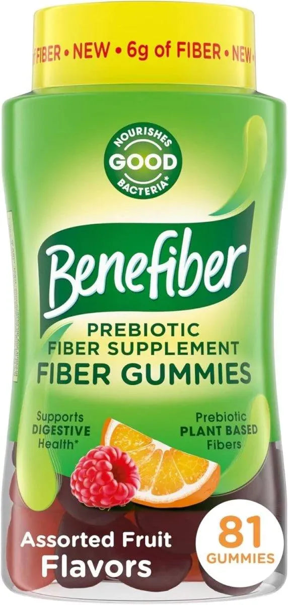 Benefiber Prebiotic Fiber Supplement Gummies 81 Gomitas – The Red ...