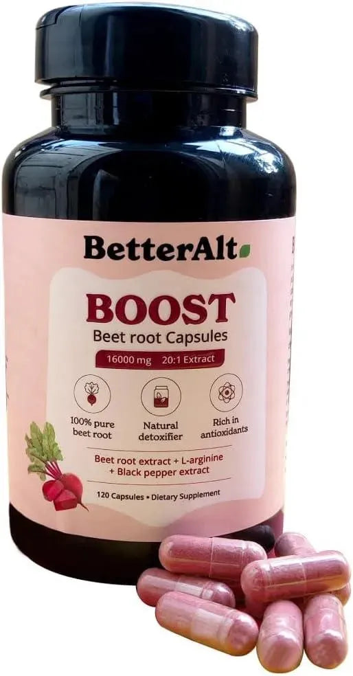 Better Alt Beet Root Powder Capsules 120 Capsulas – The Red Vitamin MX