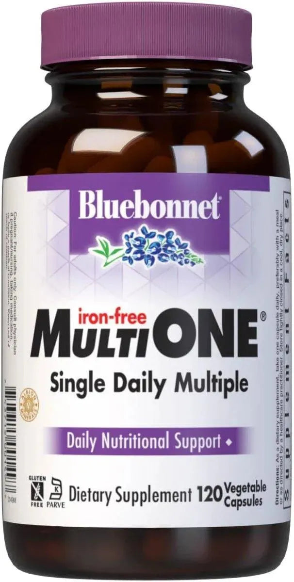 Bluebonnet Nutrition Multi One Iron Free 120 Capsulas – The Red Vitamin MX