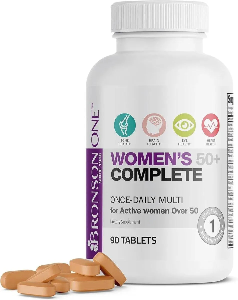 Bronson ONE Daily Women’s 50+ 90 Tabletas – The Red Vitamin MX
