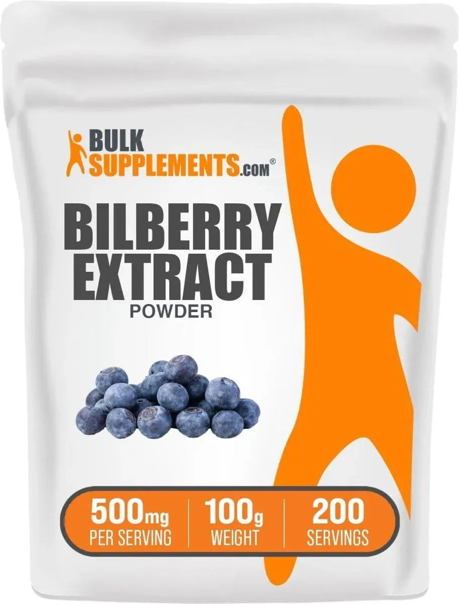 Bulk Supplements Bilberry Extract Powder 100Gr. – The Red Vitamin MX