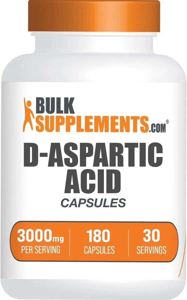 Bulk Supplements D-Aspartic Acid 3000Mg. 180 Capsulas – The Red Vitamin MX