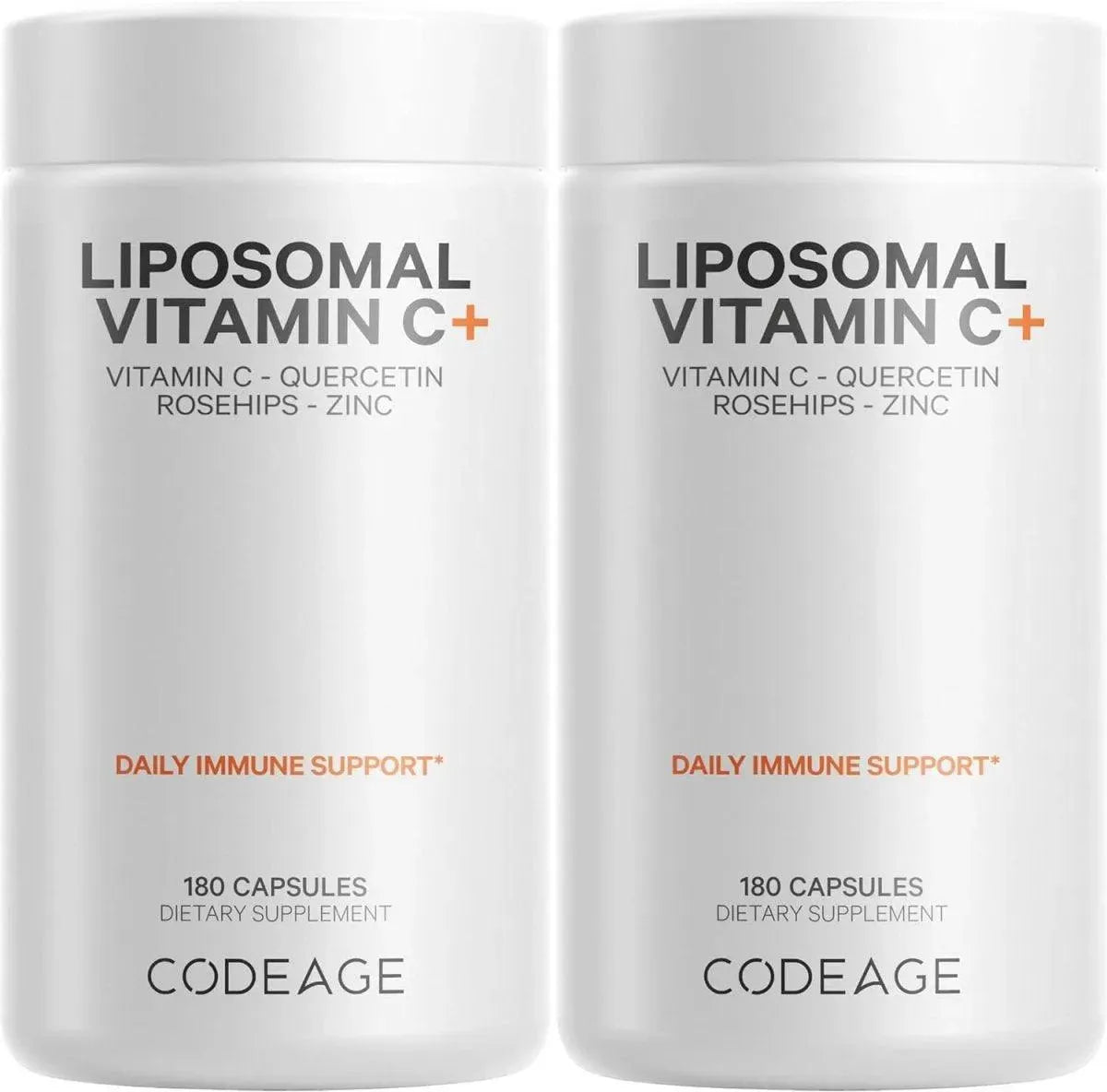 Codeage Liposomal Vitamin C 1500Mg. with Zinc 180 Capsulas 2 Pack – The Red Vitamin MX