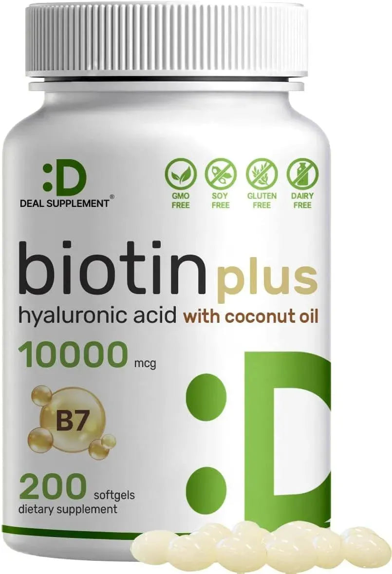 Deal Supplement Biotin 10000 mcg 200 Capsulas – The Red Vitamin MX