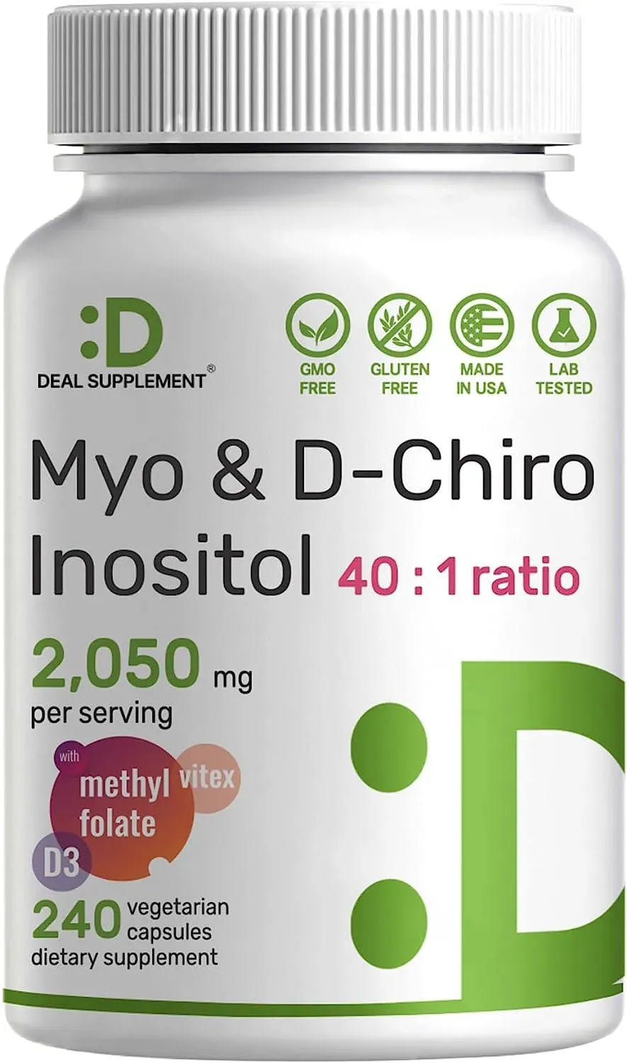 Deal Supplement Myo-Inositol & D-Chiro Inositol 240 Capsulas – The Red ...